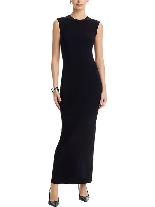 Norma Kamali Sleeveless Long Dress - Black