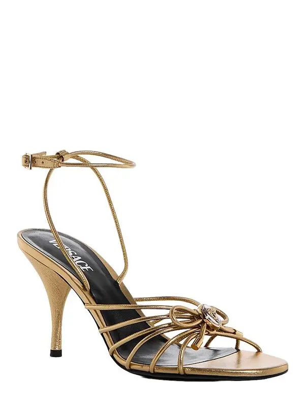 Versace Opera Bow Strappy Sandals - Mekong Gold