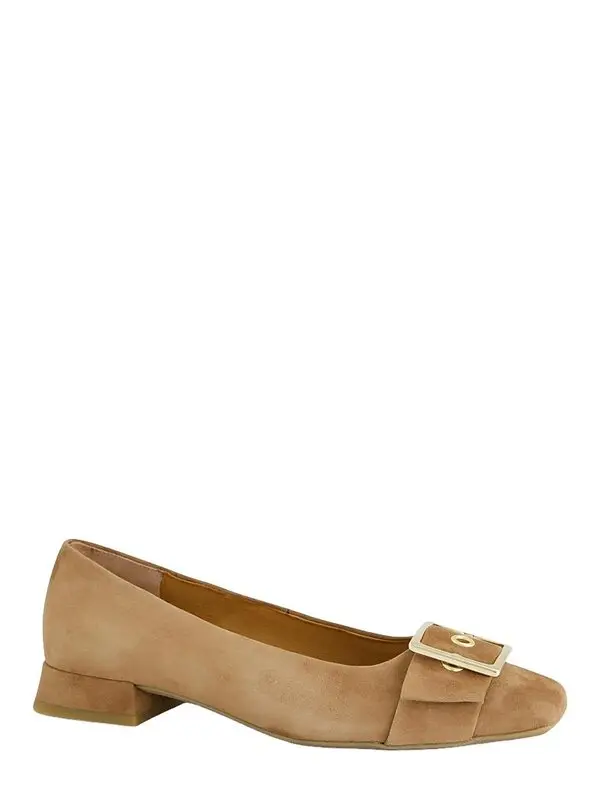 Paul Green Devony Low Heel Flats - Nut Suede