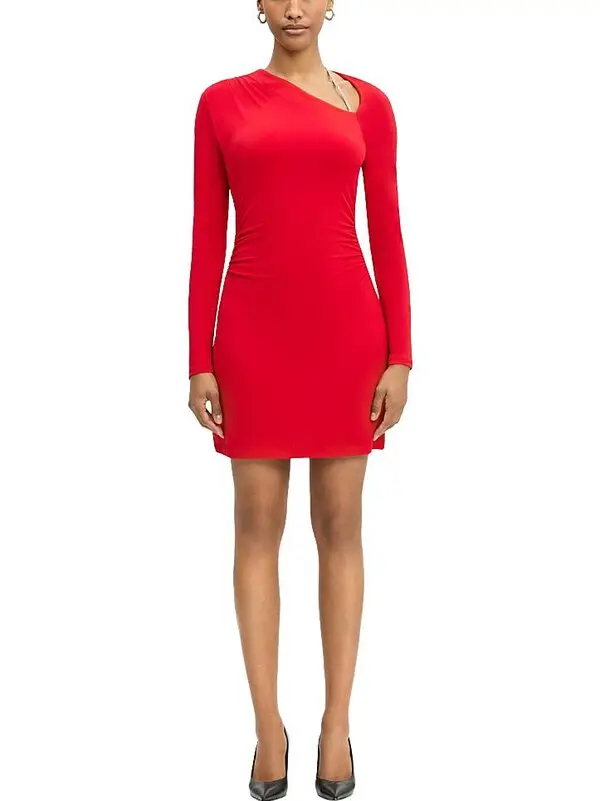 Herve Leger Abby Mini Dress - Cardinal