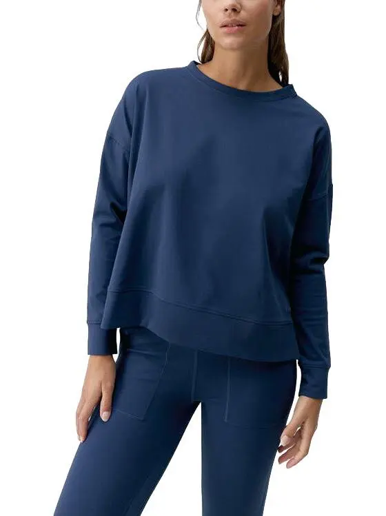 BORN LIVING YOGA Performance Sport Sweatshirt - Sailor Blue