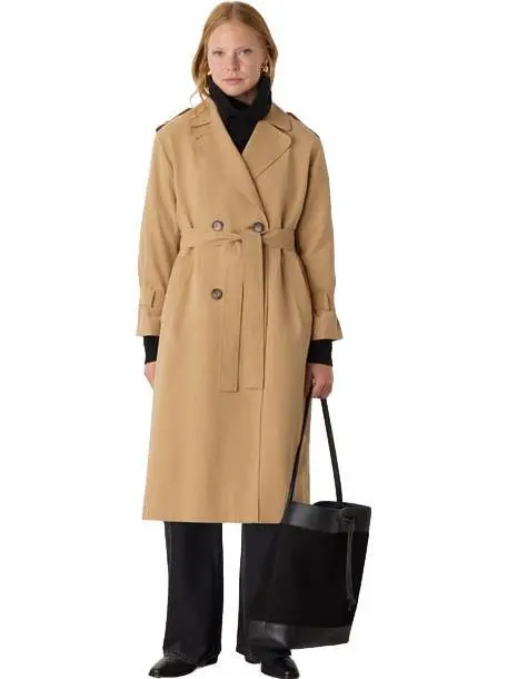 Whistles Riley Trench Coat - Neutral