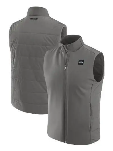 J. PALMER Seattle Seahawks Front Office Full-zip Vest - Graphite