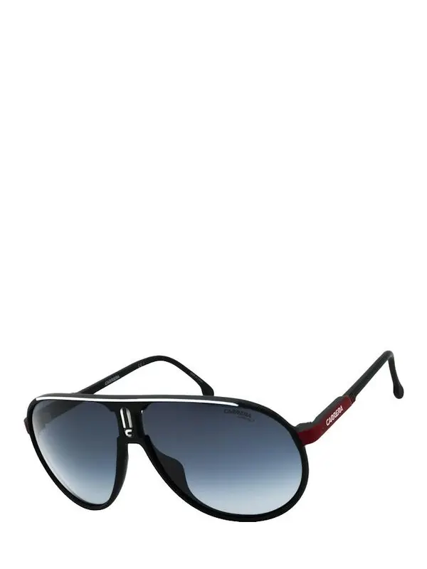 Carrera Eyewear Champio Aviator Sunglasses - Black Red/dark Grey (champion