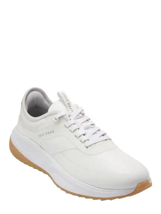 Cole Haan Grandpro Waterproof All Day Golf Shoe - White/veg Tan/white