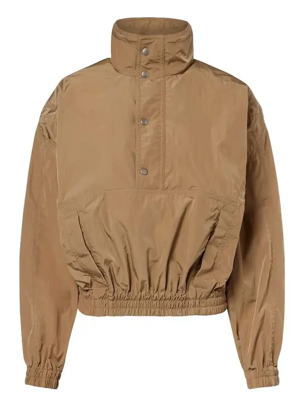 Saint Laurent Gathered Canvas Jacket - Beige