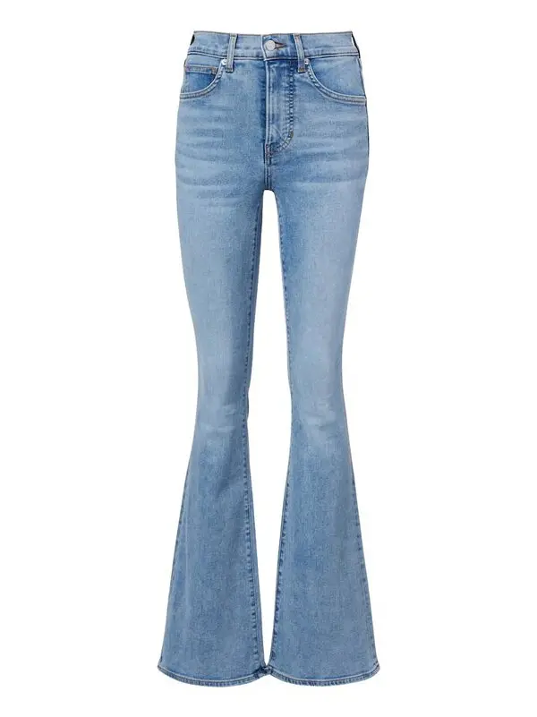 Veronica Beard Beverly Flared Jeans - Blue