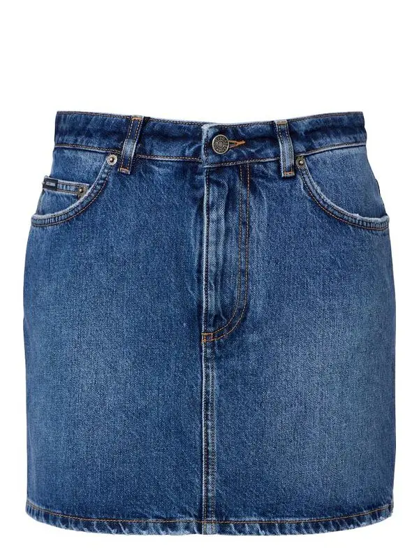 Dolce & Gabbana Denim Mini Skirt - Blue