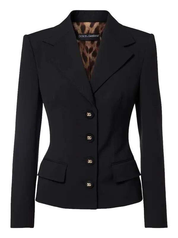 Dolce & Gabbana Wool-blend Blazer - Black