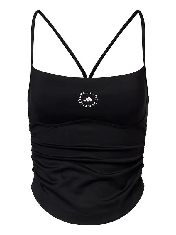 Adidas By Stella McCartney Logo Jersey Tank Top - Black