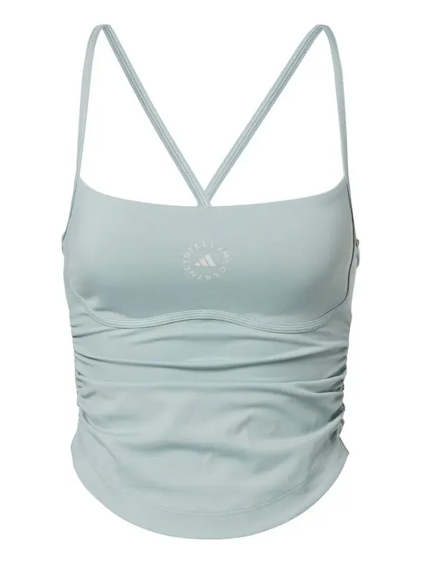 Adidas By Stella McCartney Logo Jersey Tank Top - Green