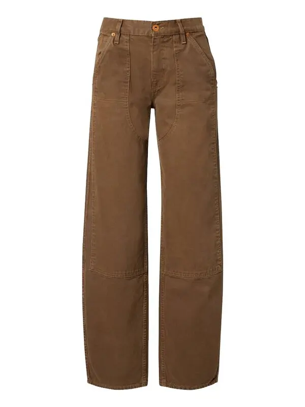 SLVRLAKE Tess Tapered Jeans - Brown