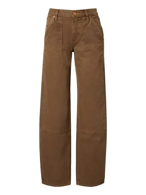 SLVRLAKE Tess Tapered Jeans - Brown
