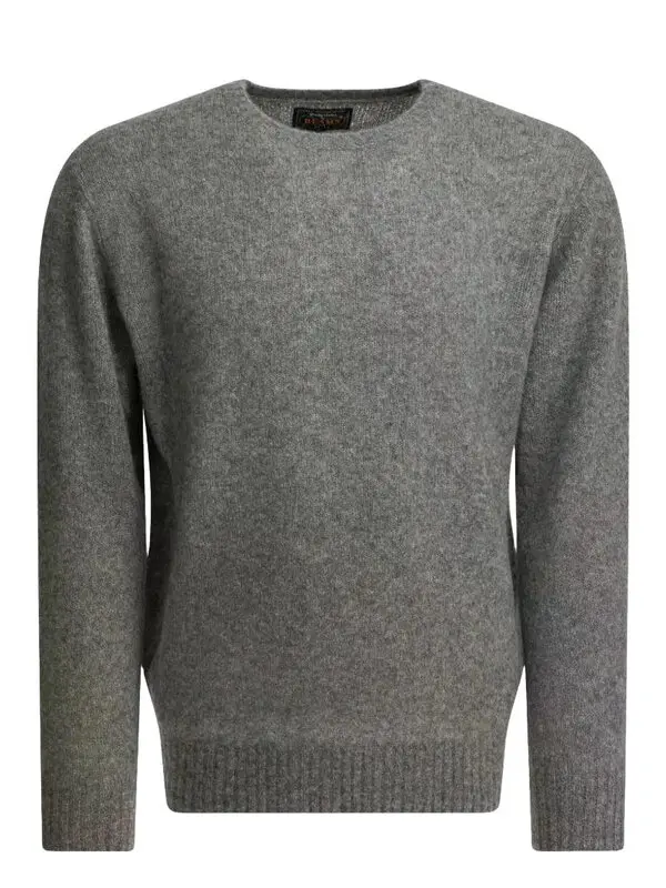 BEAMS Crew-neck Sweater - Grey