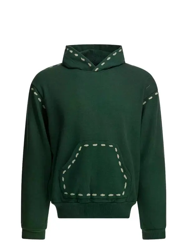 Kapital Hooded Dotted Sweatshirt - Green