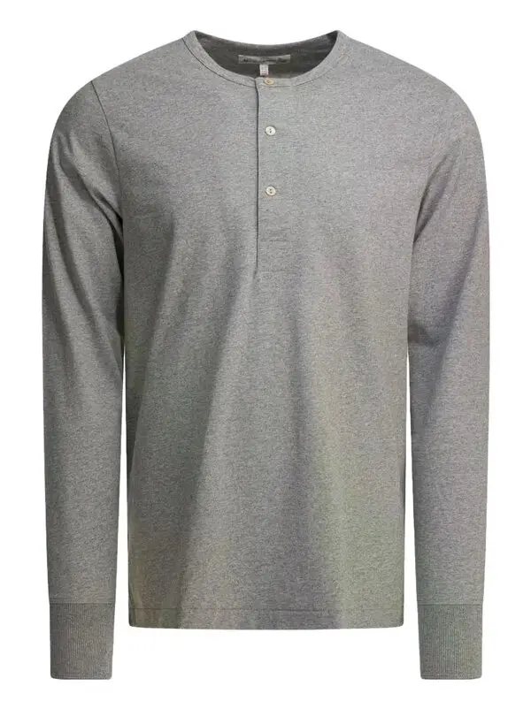 MERZ B. SCHWANEN Buttoned Long-sleeve T-shirt - Grey