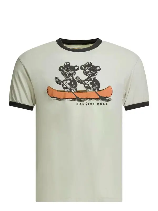 Kapital Graphic Ringer T-shirt - Neutrals