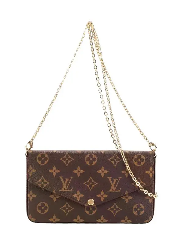 LOUIS VUITTON Félicie Monogram Chain Bag - Brown