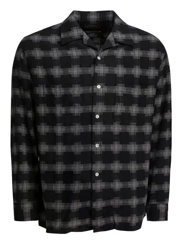 BEAMS Plaid-pattern Shirt - Black