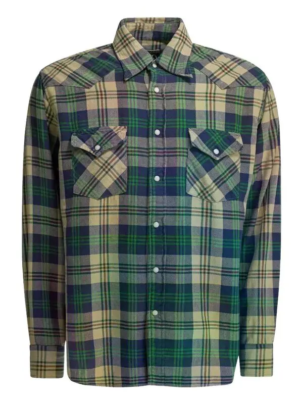 Kapital Plaid Pocket Shirt - Neutrals