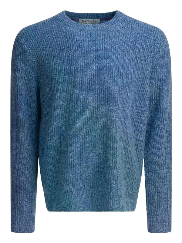 ALEX MILL Jordan Knitted Sweater - Blue