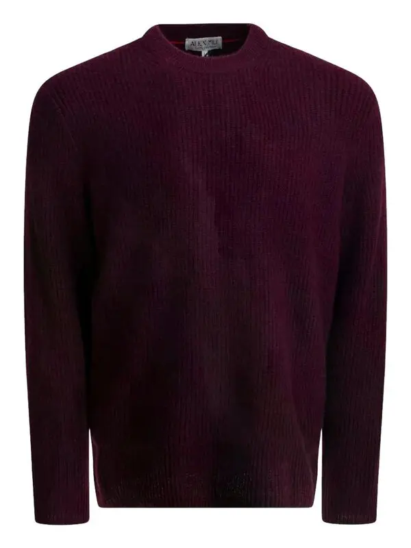 ALEX MILL Ribbed Knit Sweater - Red