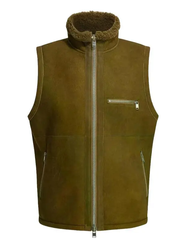 NONNATIVE Zip Collar Gilet - Brown