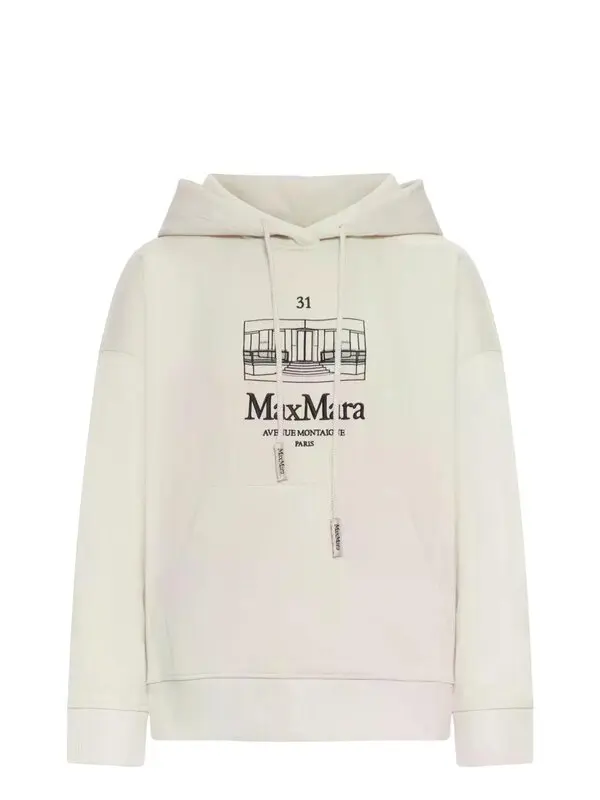 Max Mara Graphic Hoodie - Neutrals