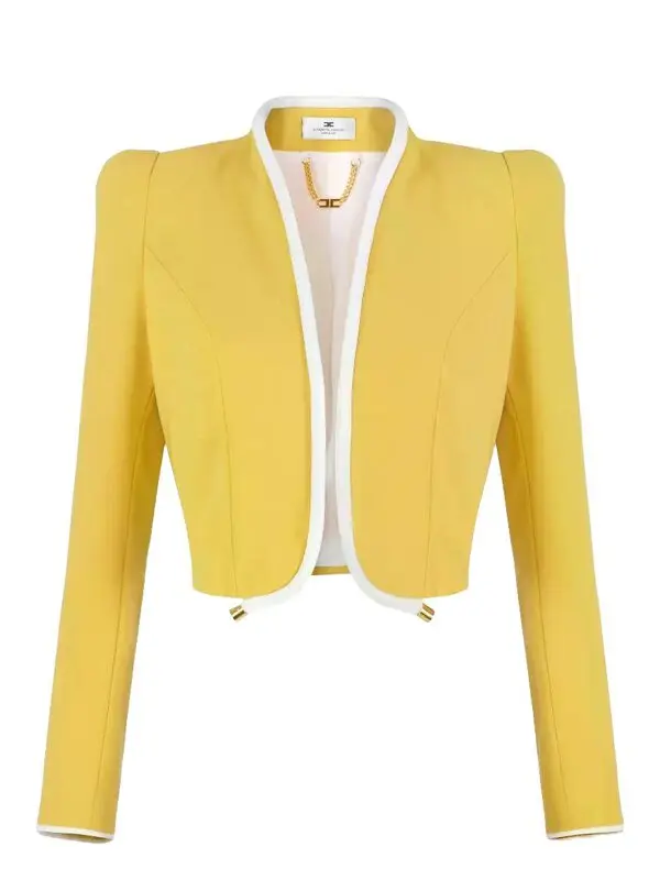 Elisabetta Franchi Shoulder-pads Jacket - Yellow