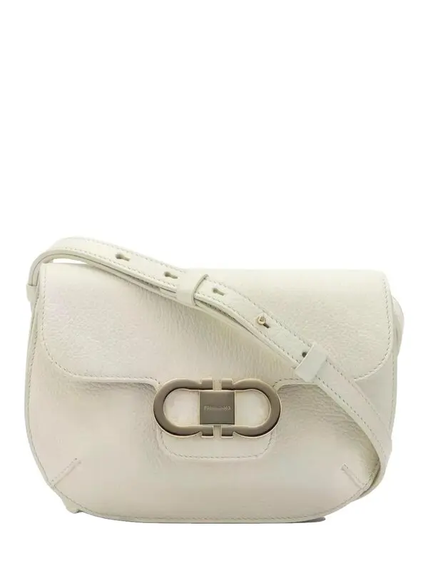 FERRAGAMO Gancini Shoulder Bag - Neutrals