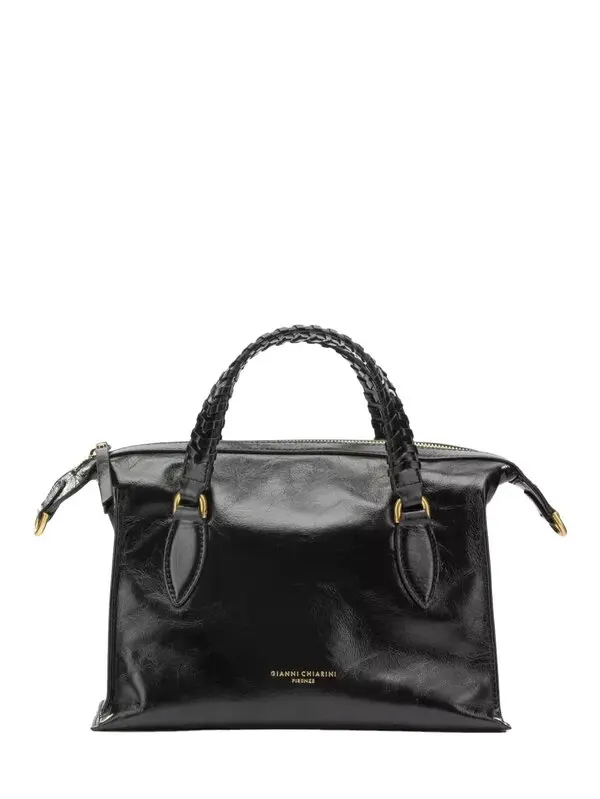 GIANNI CHIARINI Roxy Braided-handle Tote Bag - Black