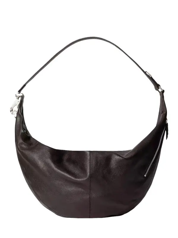 LEMAIRE Zip Leather Shoulder Bag - Brown