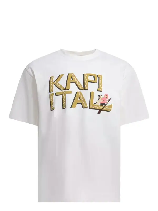 Kapital Canoe Logo Graphic T-shirt - White