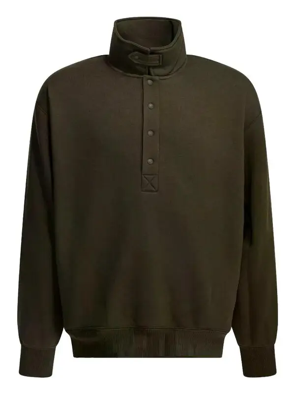 DAIWA PIER39 Button High-neck Sweatshirt - Green