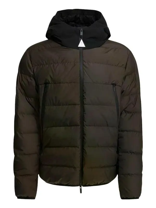 Moncler Padded Hooded Jacket - Brown