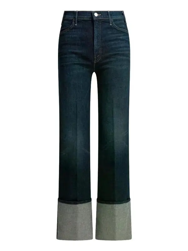 MOTHER Cuffed Jeans - Blue