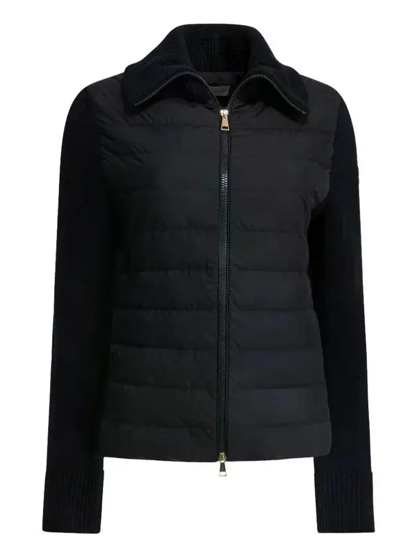 Moncler Ribbed Panelled Jacket - Blue