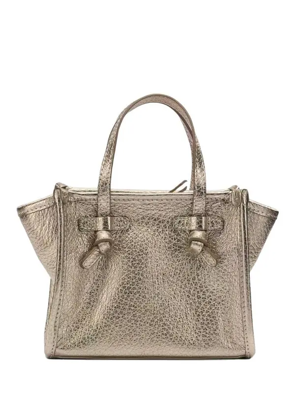 GIANNI CHIARINI Metallic-effect Tote Bag - Brown