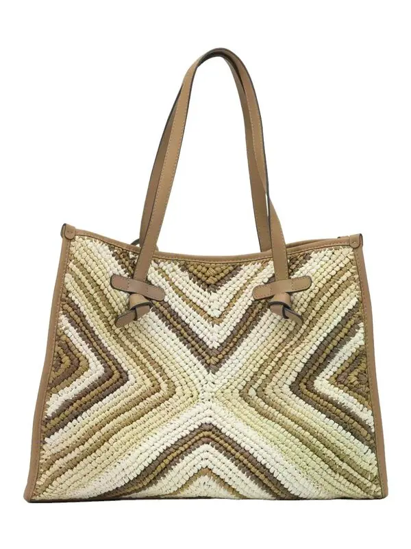 GIANNI CHIARINI Geometric Tote Bag - Neutrals