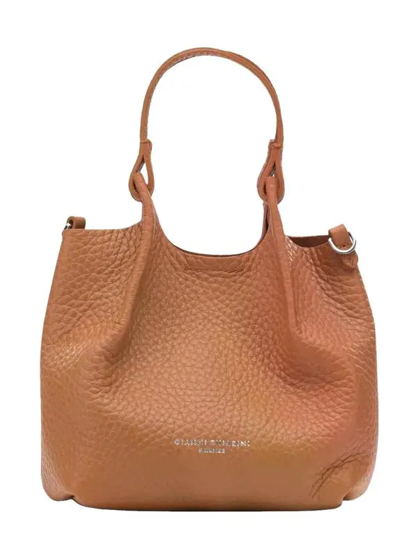GIANNI CHIARINI Pebble-grain Leather Tote - Brown