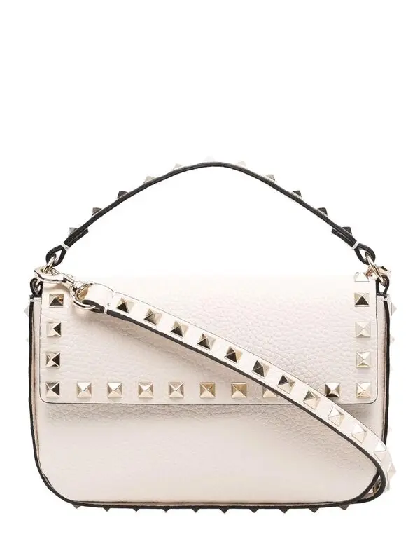 Valentino Garavani Rockstud Leather Mini Bag - White