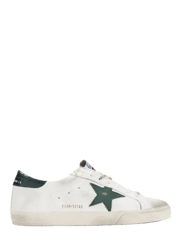 GOLDEN GOOSE Super-star Leather Sneakers - Green