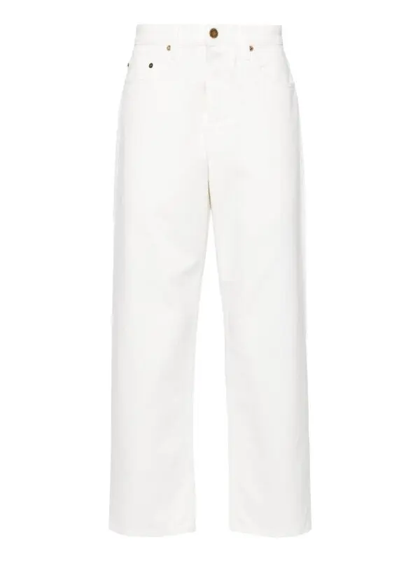 GOLDEN GOOSE Loose Fit Denim Jeans - White