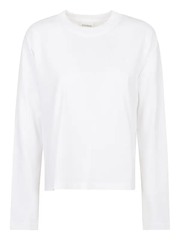 Closed Cotton Crewneck Sweater - White