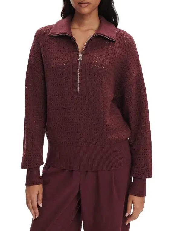 Varley Darla Half Zip Sweater - Sassafras