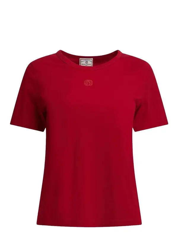 INES DE LA FRESSANGE PARIS Embroidered T-shirt - Red