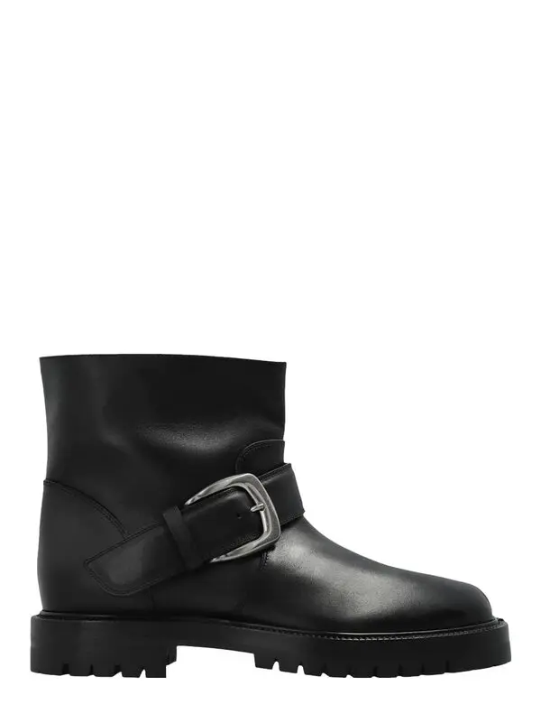MAISON MARGIELA Tabi County Buckle Ankle Boots - Black