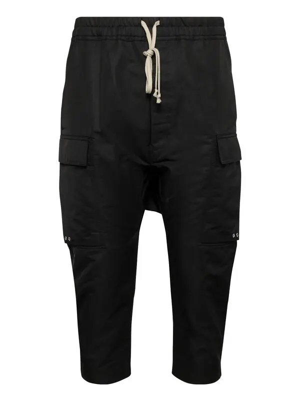 Rick Owens Cargo Cropped Pants - Black
