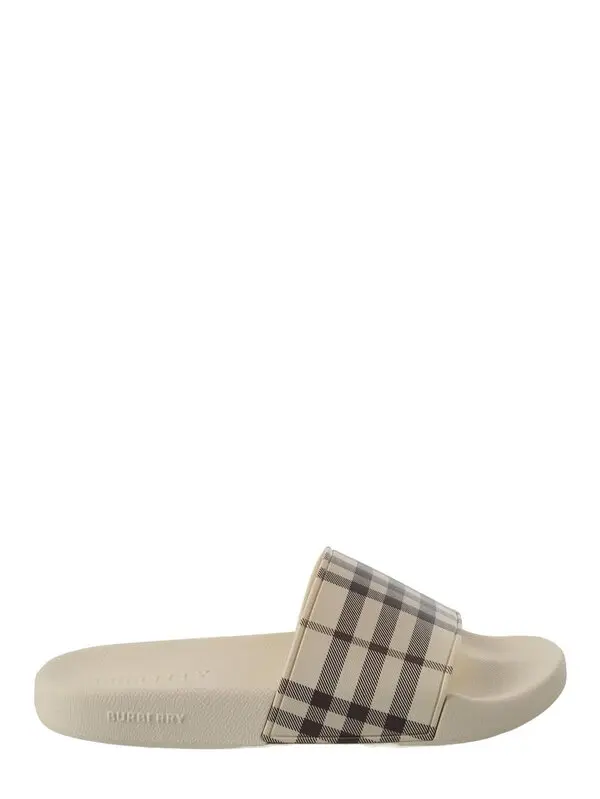 Burberry Furley Check Sandal - Tan