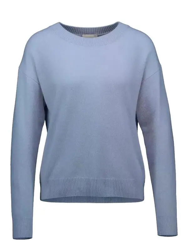 ALLUDE Long-sleeve Boatneck Sweater - Blue